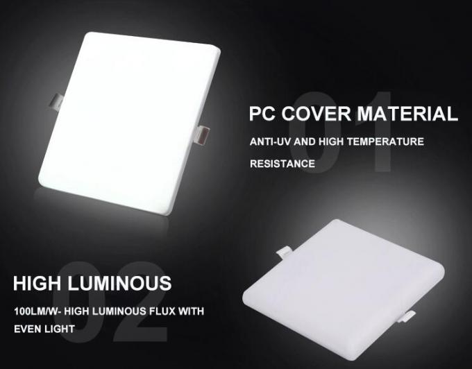 Dimmable Frameless LED Panel Light 24w 4000K 2400LM Aluminum Back Lighting